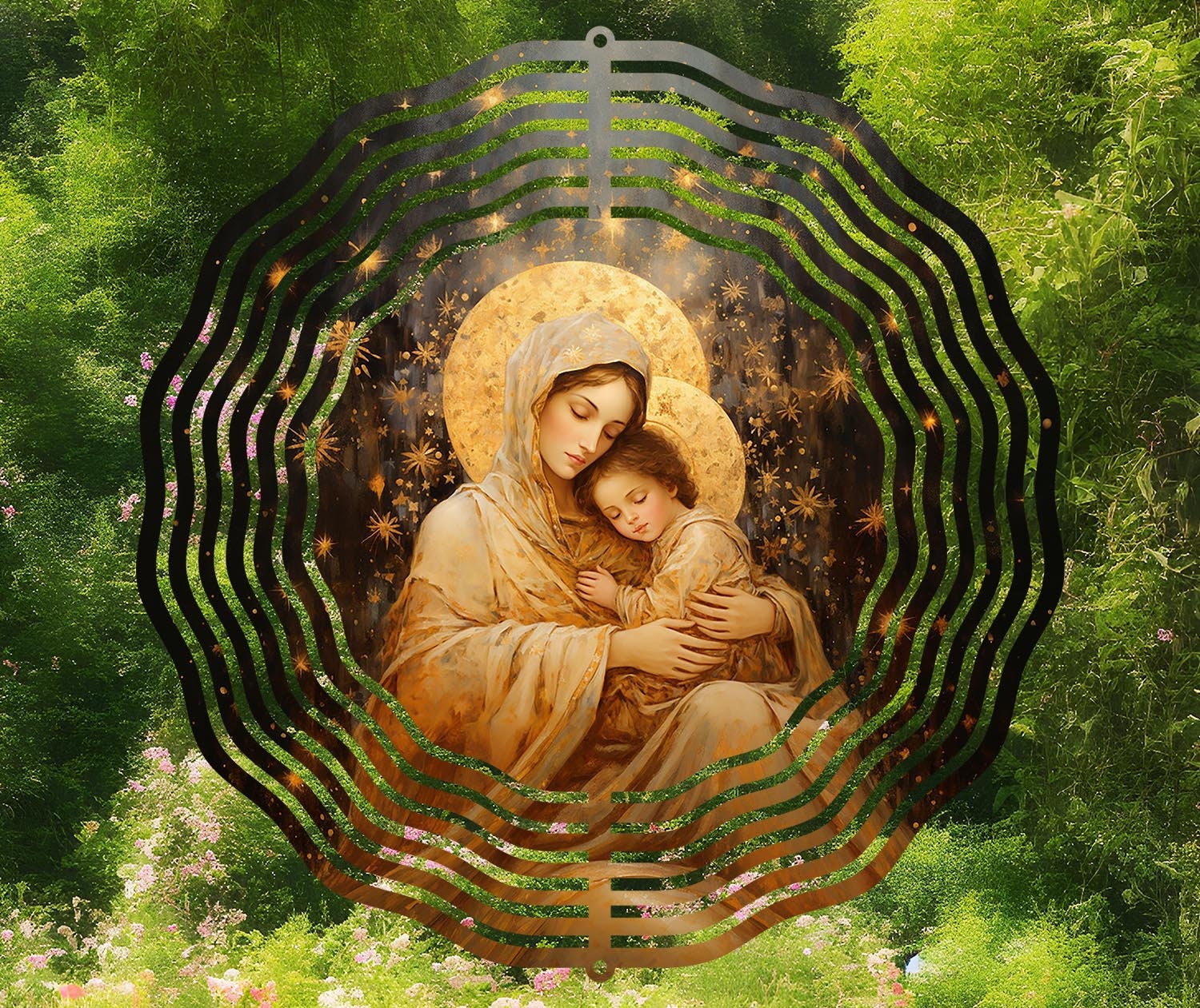 Holy Mary With Child Wind Spinner/ PNG Design Sublimation Designs ...