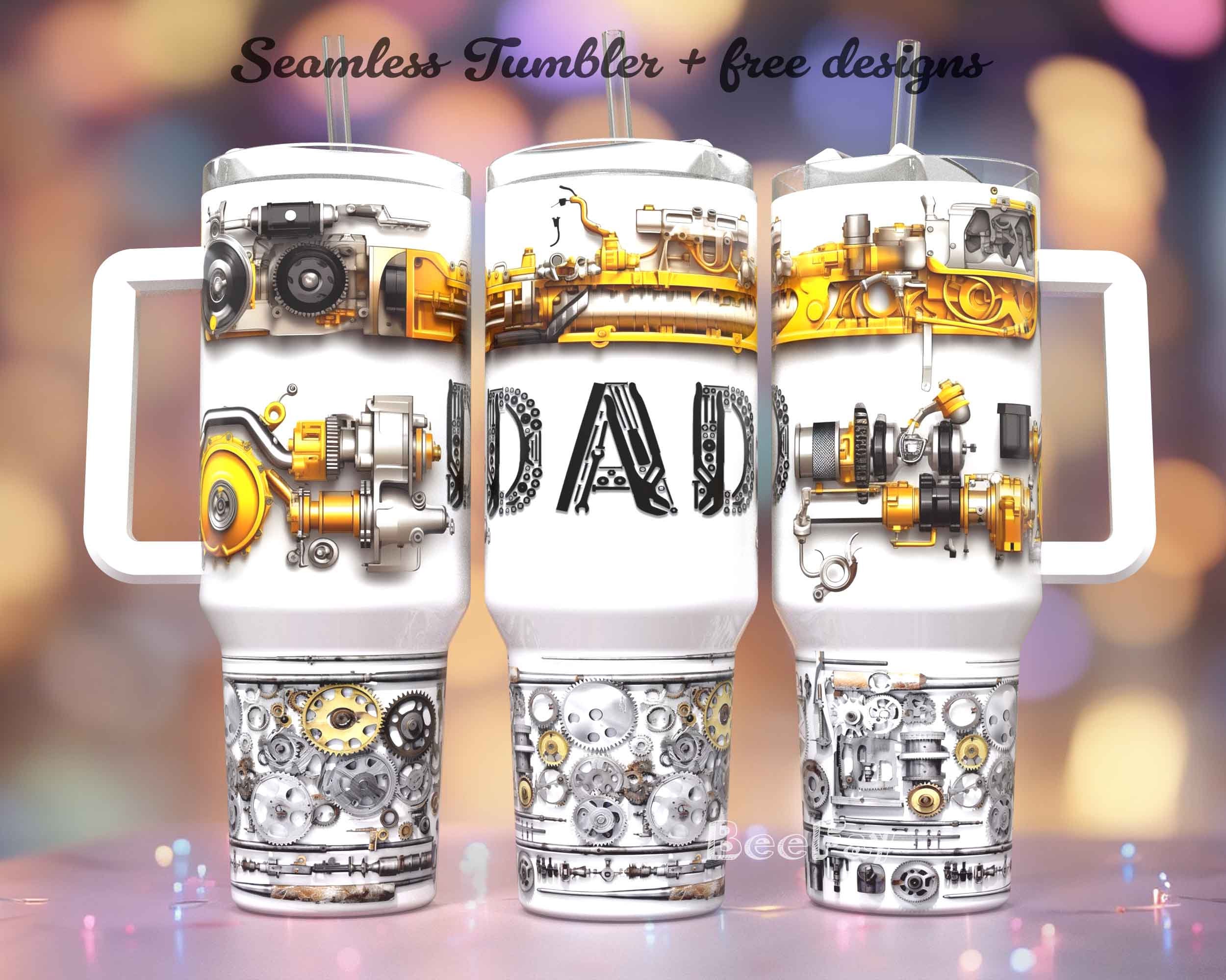 Dad Engine PNG Design Tumbler 40 Oz Quencher Tumbler Wrap/png Tumbler ...
