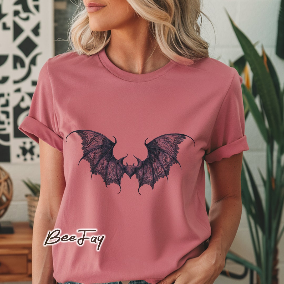 Halloween Gothic Bat Wings PNG Bundle, Bat Wings Gothic Png, Spooky ...