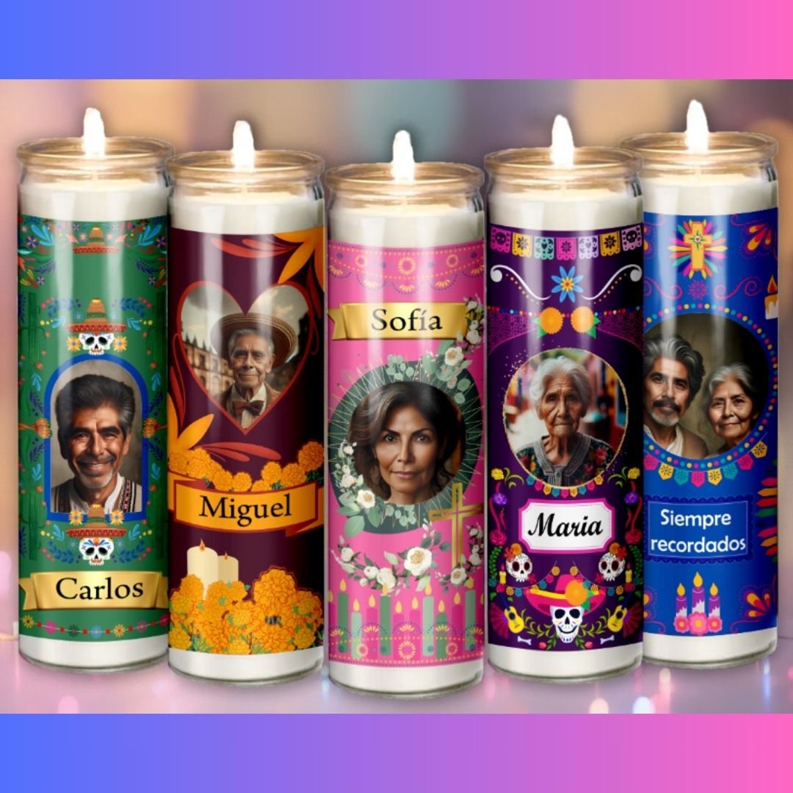 Tall Cylinder Candle Labels, Printable Stickers - Etsy
