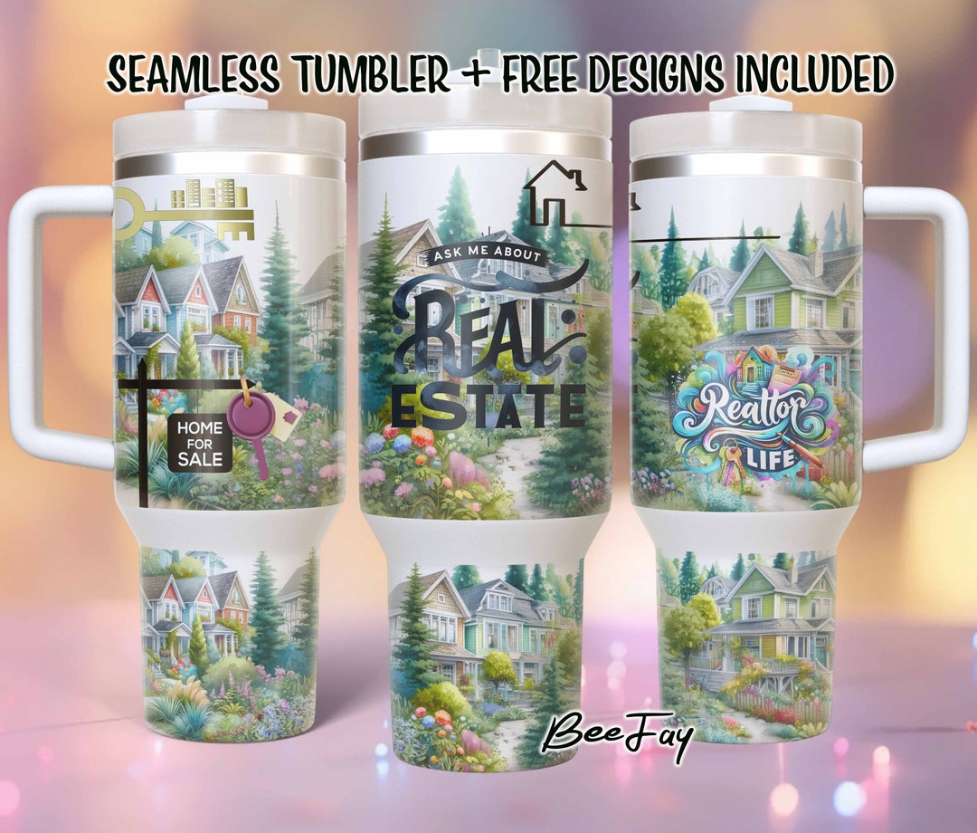 Realtor Life 40 Oz Tumbler Wrap Seamless PNG Sublimation Designs - Etsy