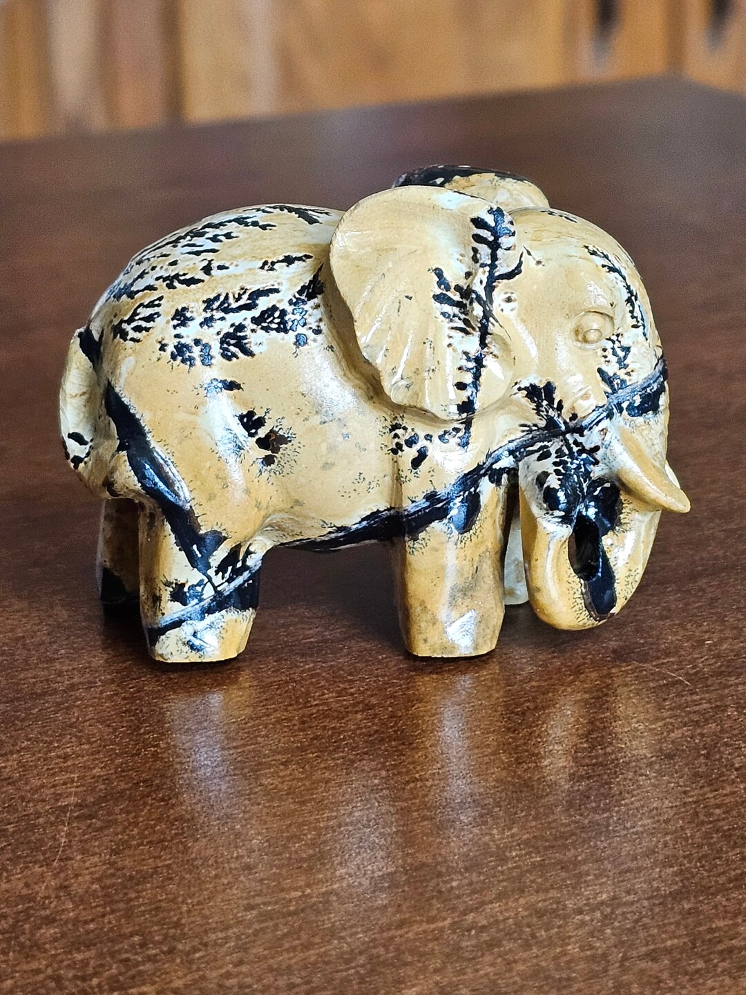 Picture Jasper Elephant – Trunk Down • Dendritic Patterns • 186g - Etsy