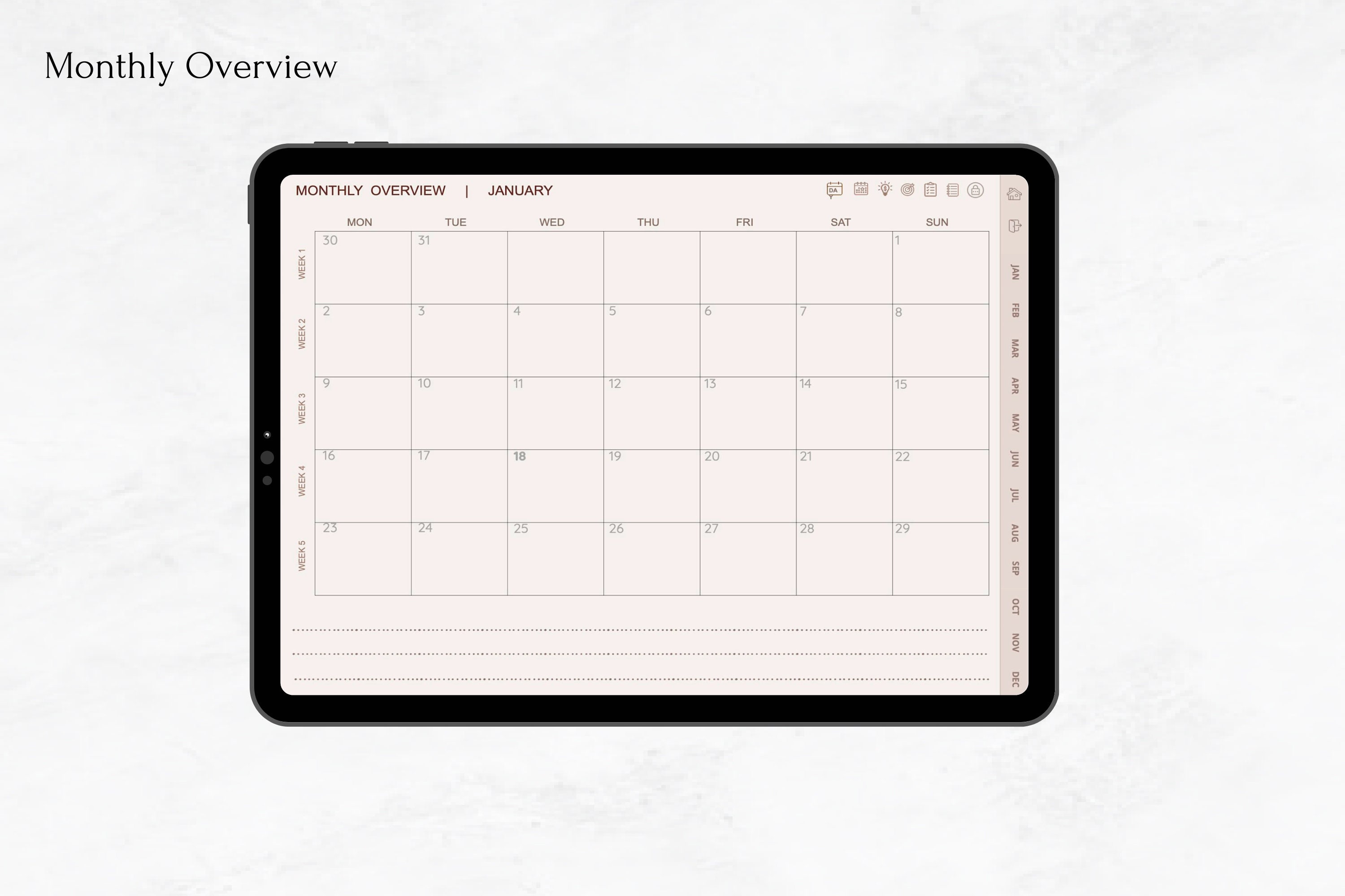 Digital Planner 2023 Undated, Digital Journal, Daily Weekly Annual ...