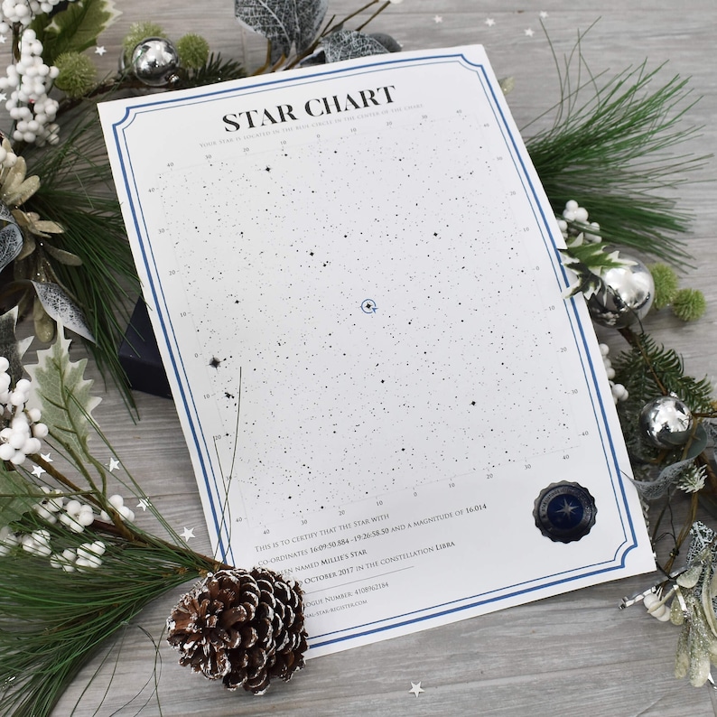 Name a Star Introductory Gift Set - Luxury Personalised Gift - Etsy UK