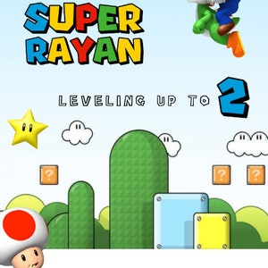 Invitation Birthday - Super Mario - Etsy