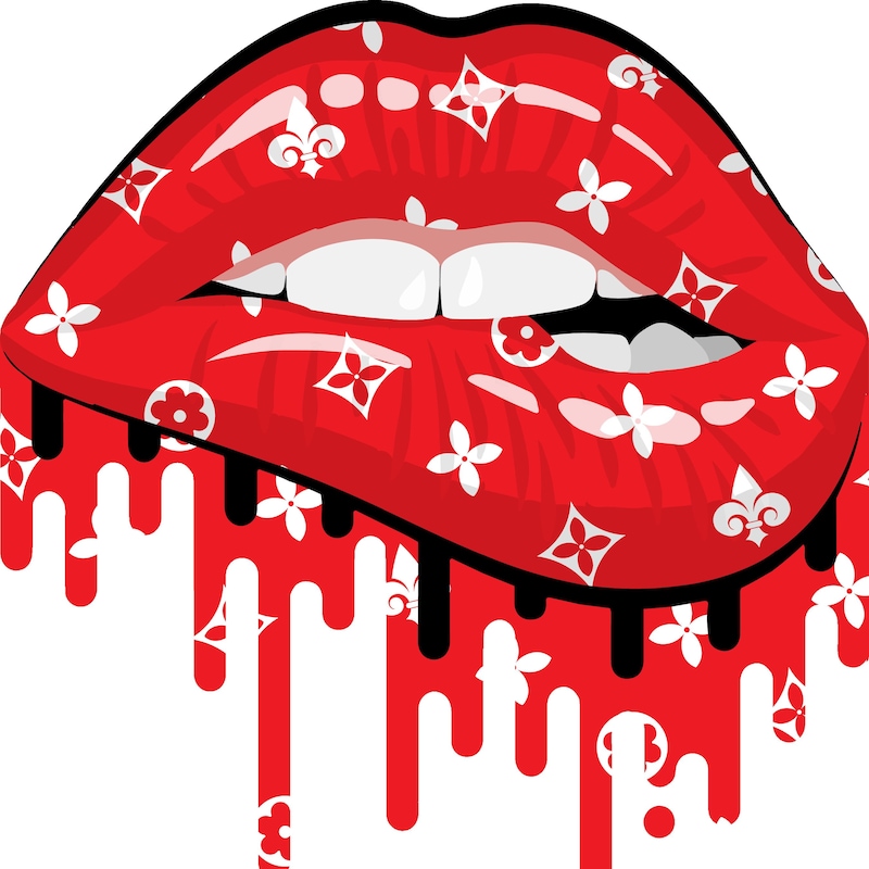 Louis Vuitton Lip Svg - Etsy