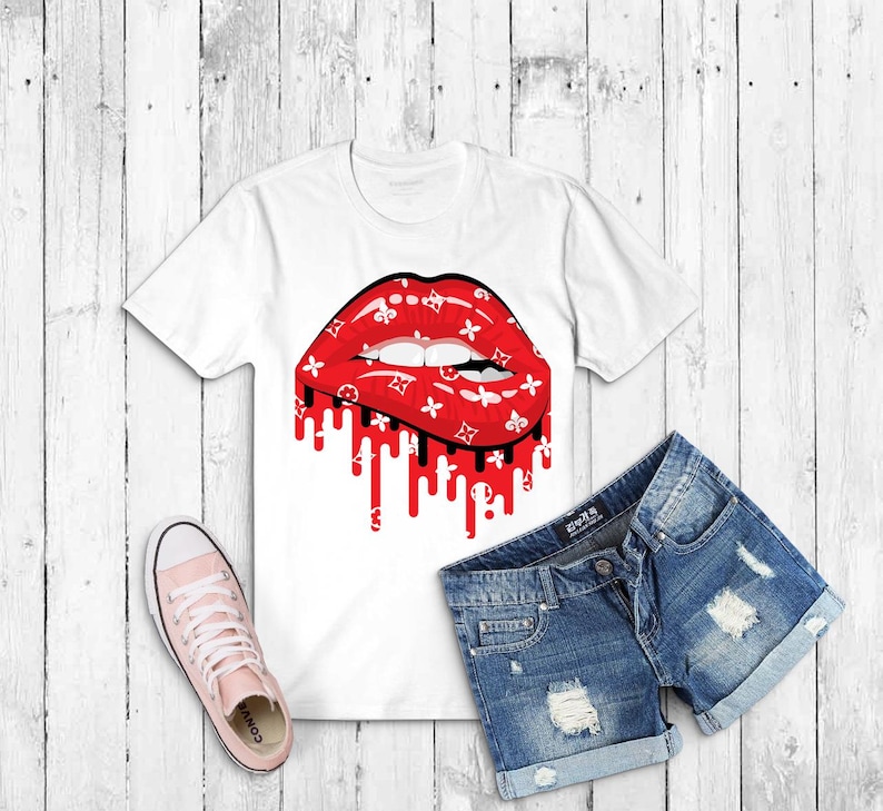 Red Drip Lips Sumblimation Only - Etsy