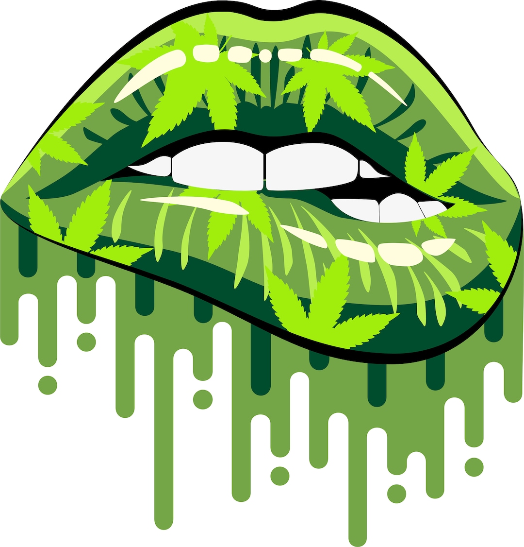 420 Drip Lips PNG SVG - Etsy