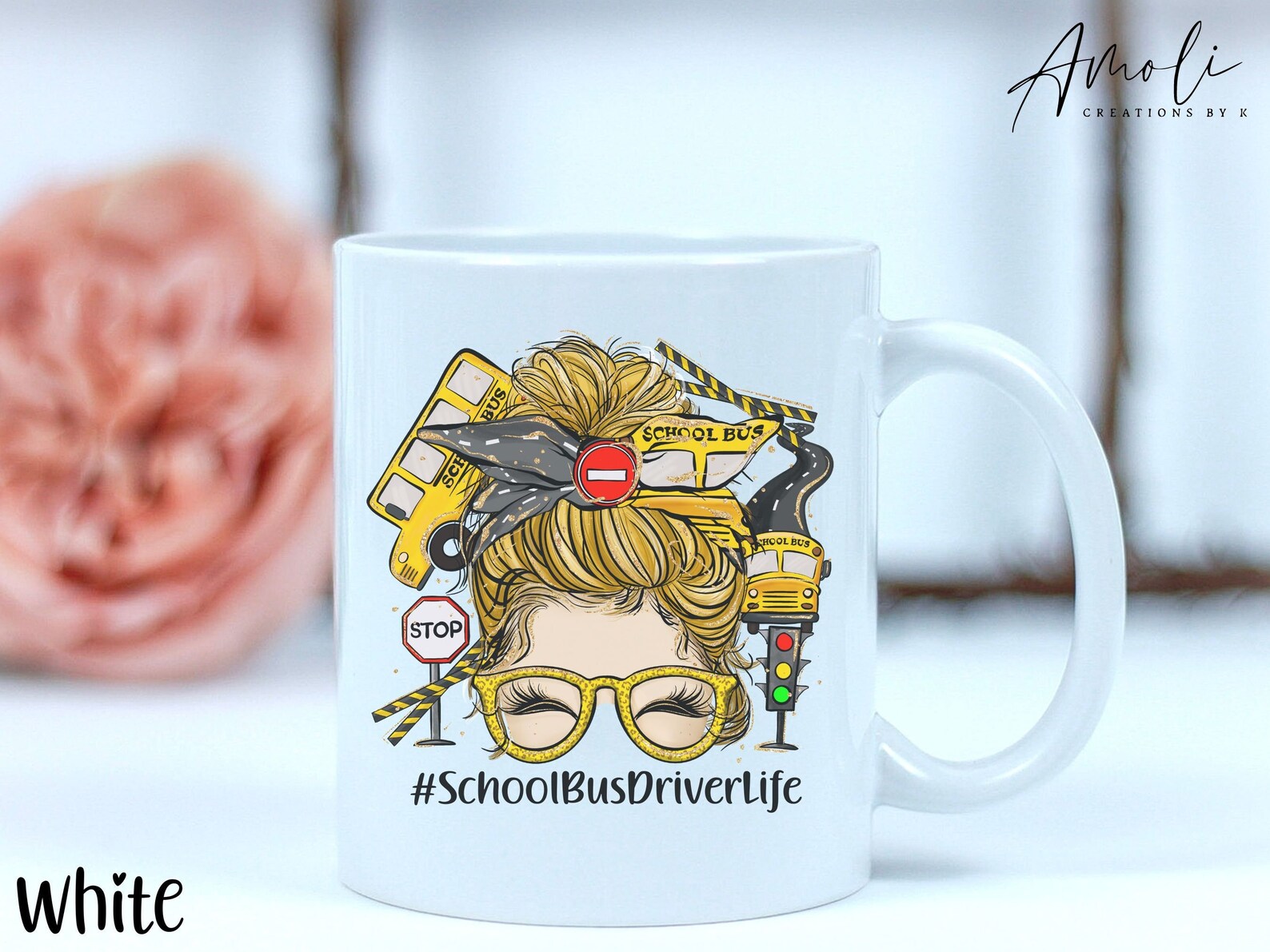School Bus Driver Life Mug, School Bus Driver Mug, Bus Driver Mug, Gift ...