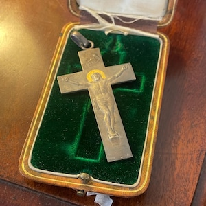Antique Catholic Silver Cross Crucifix ''MISSION'' - Etsy