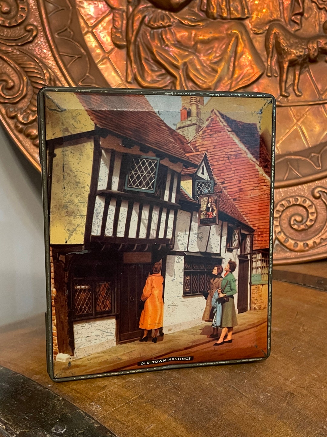 Vintage English Edward Sharp & Sons Ltd. Toffee Tin - Old Town Hastings ...