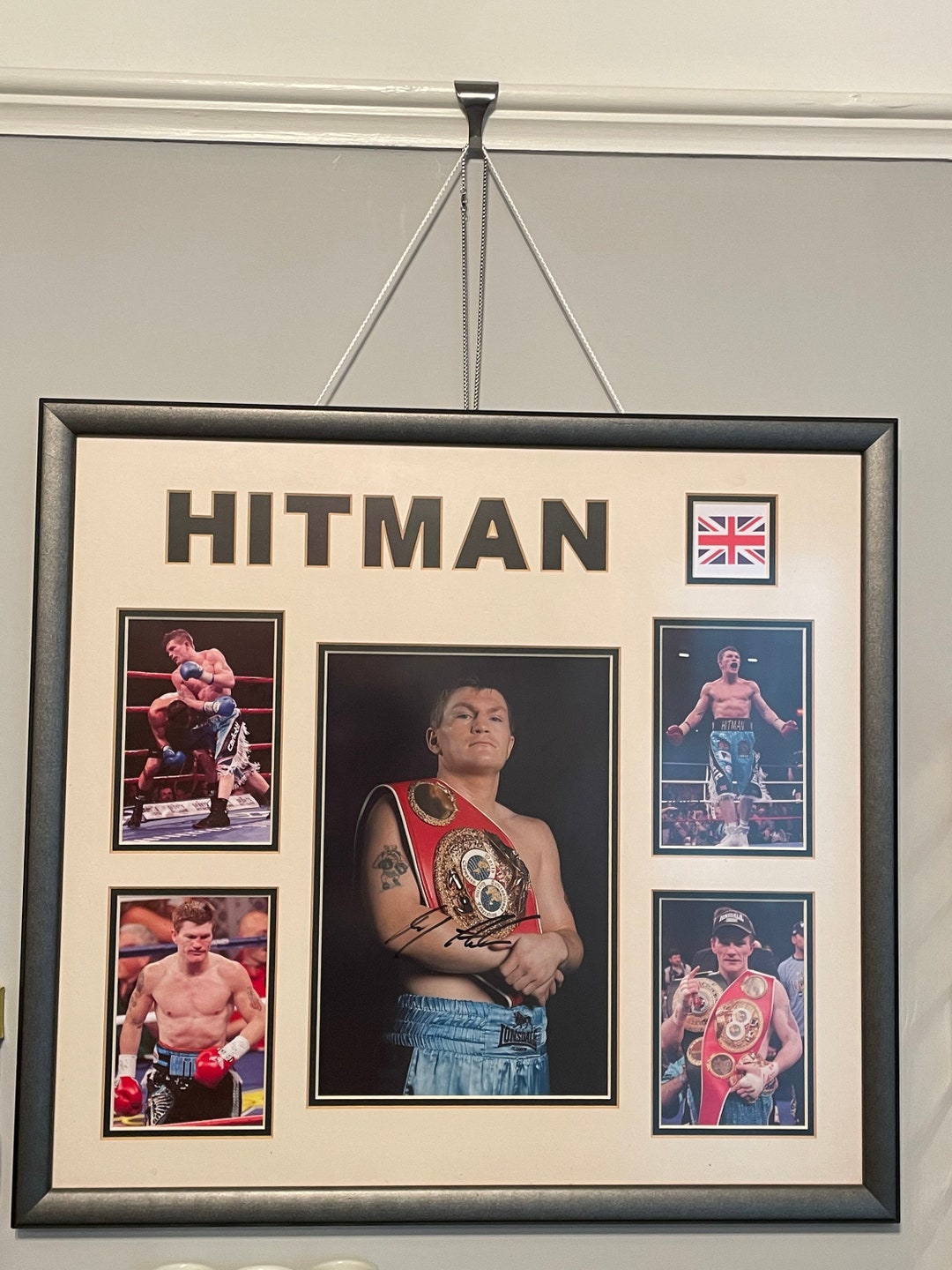 Beautiful Framed Portrait of Ricky Hatton With Authentic Hand Signed ...