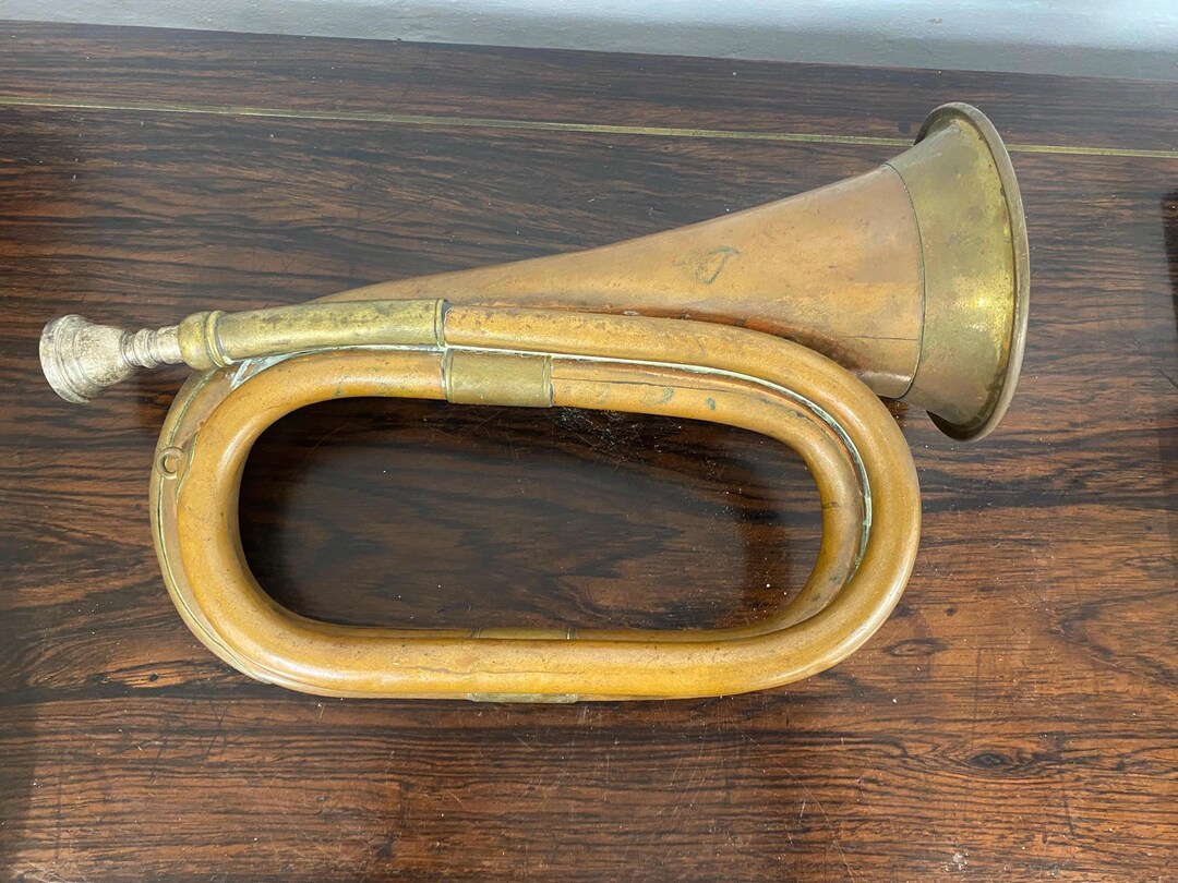 Brass Bugle, German Wwi-era Infantry Copper Bugle. - Etsy