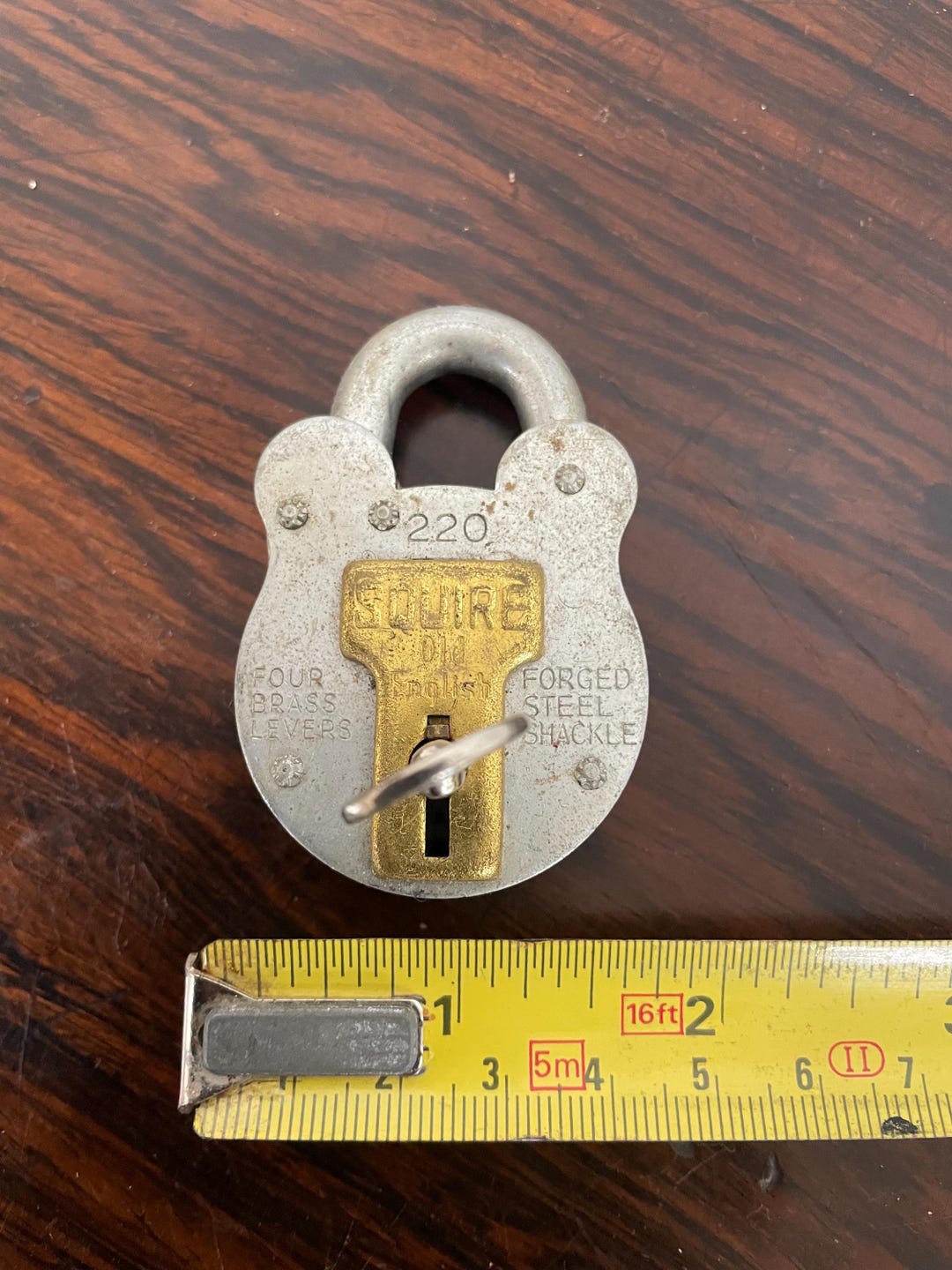 Vintage Squire Padlock - Aged Patina - Working With Key - Antique ...