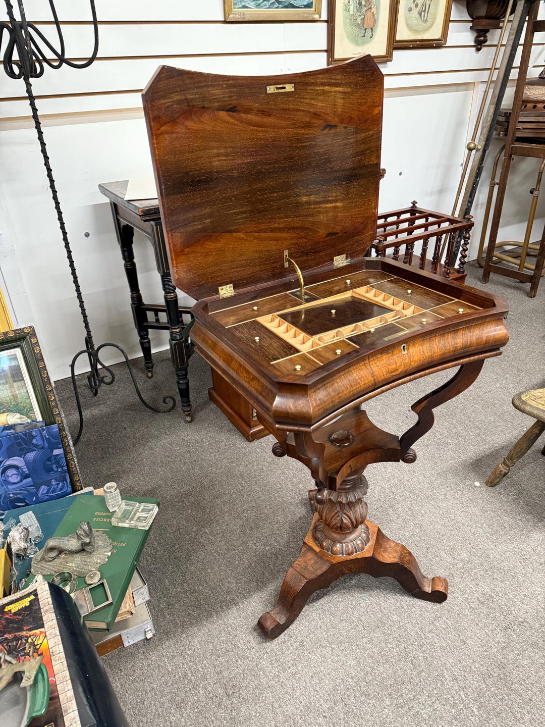 Lombard Little Sewing Table Nineteenth Century Mahogany Work Table ...
