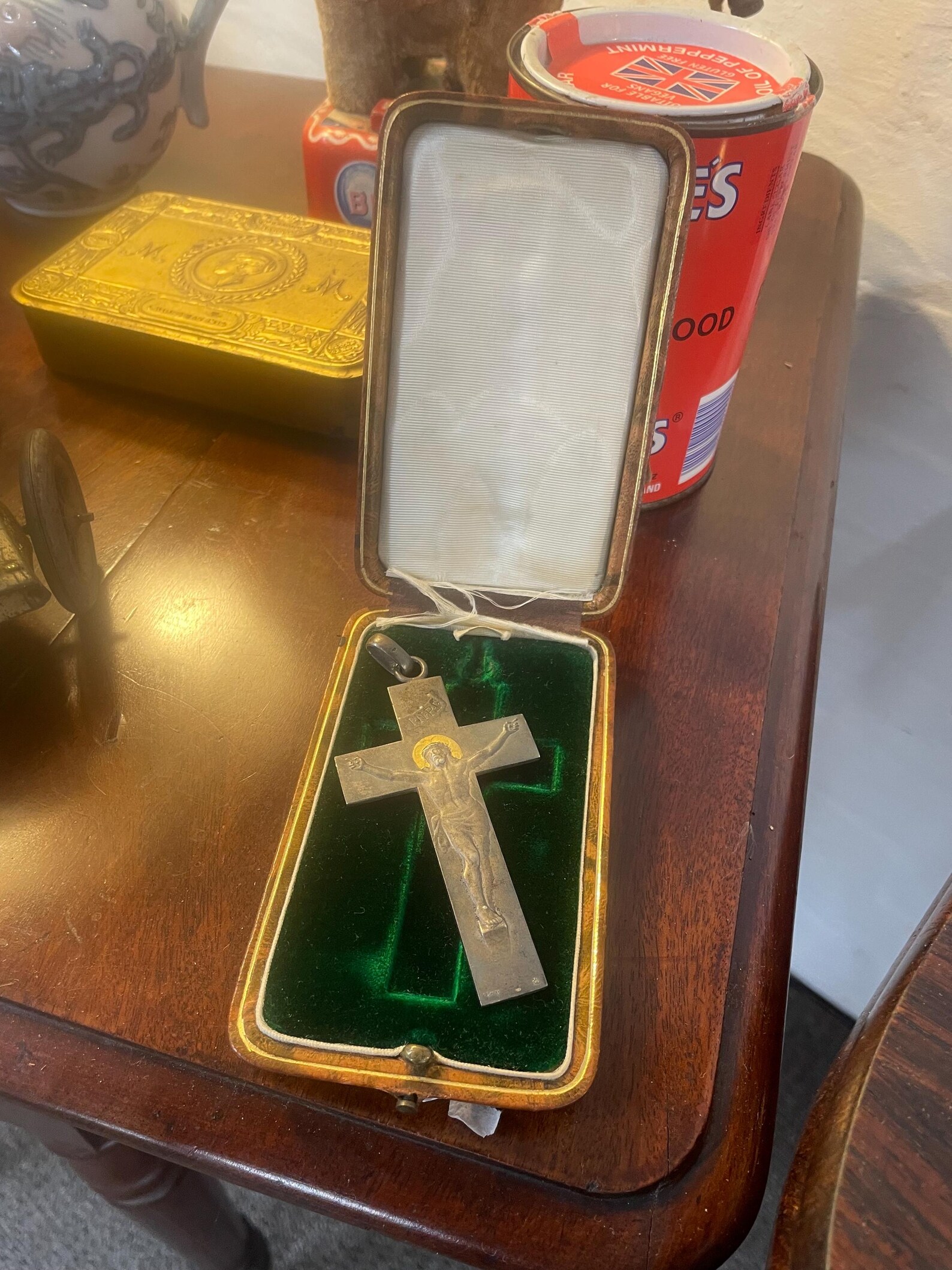 Antique Catholic Silver Cross Crucifix ''MISSION'' - Etsy