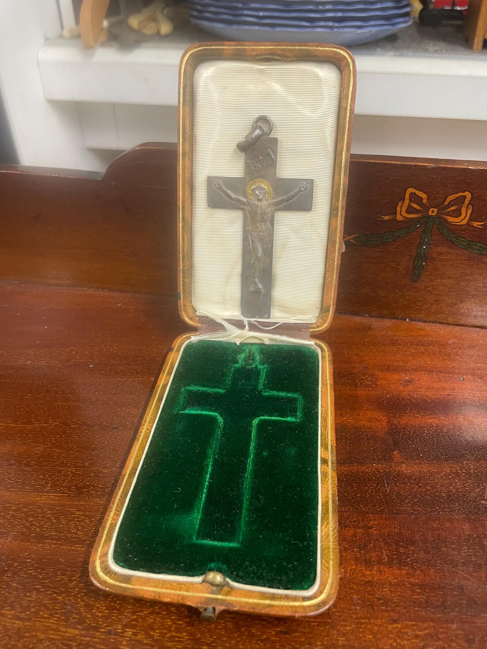 Antique Catholic Silver Cross Crucifix ''MISSION'' - Etsy