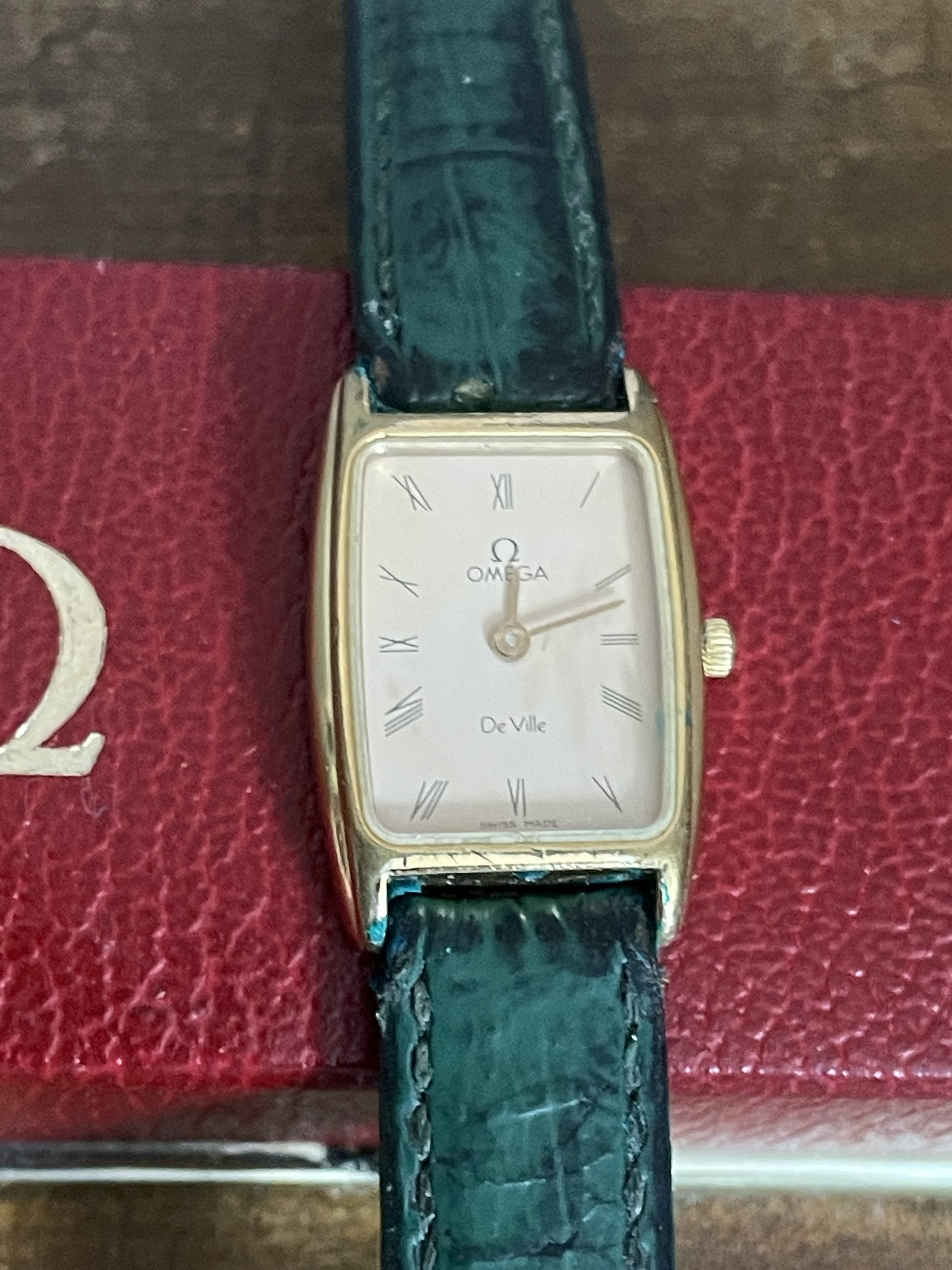 1969 Omega De Ville Womans Rectangular Wristwatch Model With Original ...