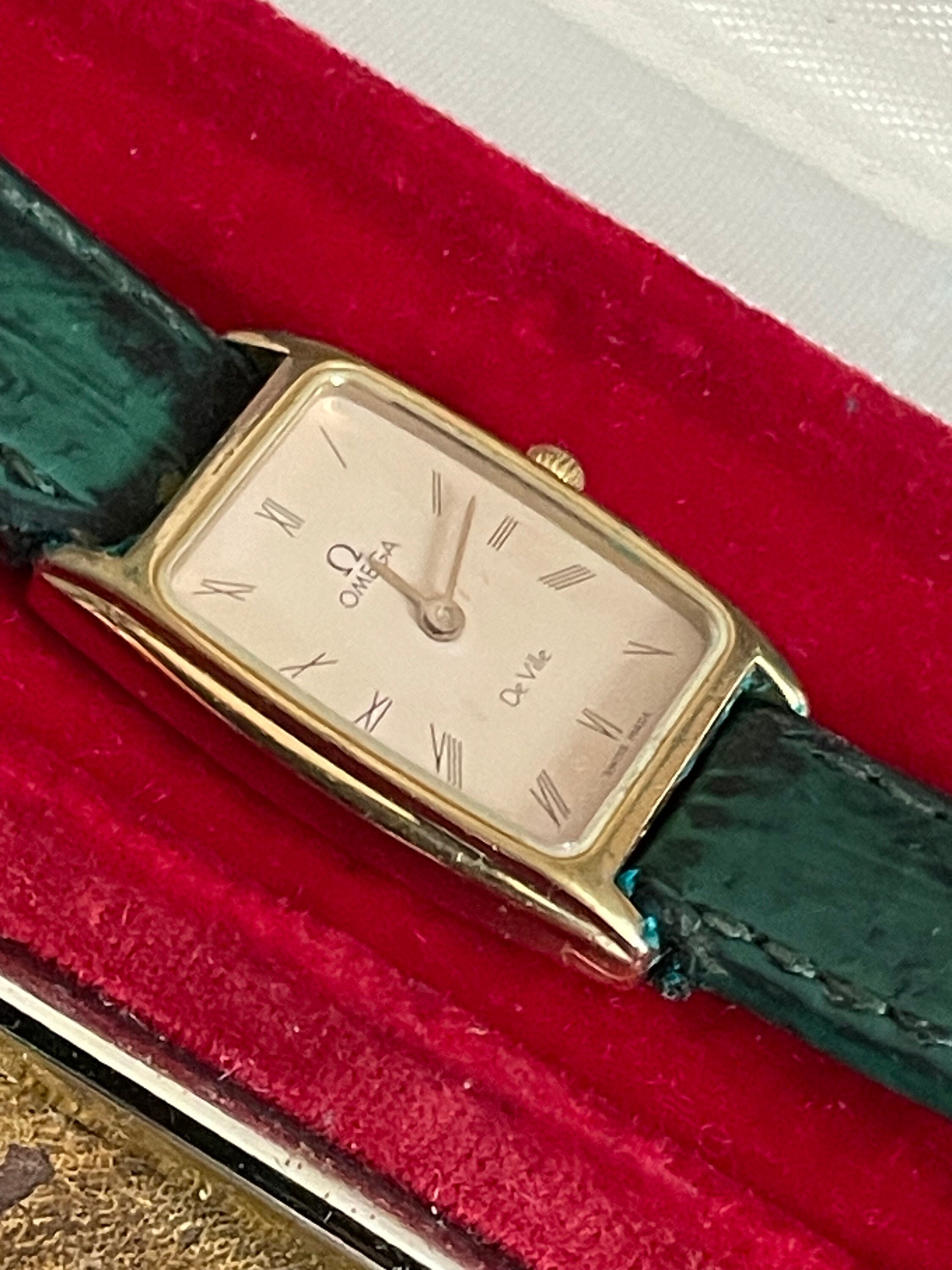 1969 Omega De Ville Womans Rectangular Wristwatch Model With Original ...