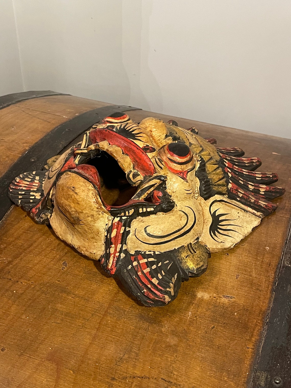 Antique Paper Mache Made Barong Rakshasa Raksassa Hinduism Wall Plaque ...