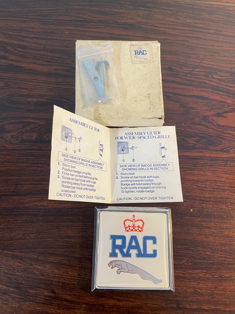 Vintage RAC (royal Automobile Club) Jaguar Car Badge Breakdown Badge - Etsy