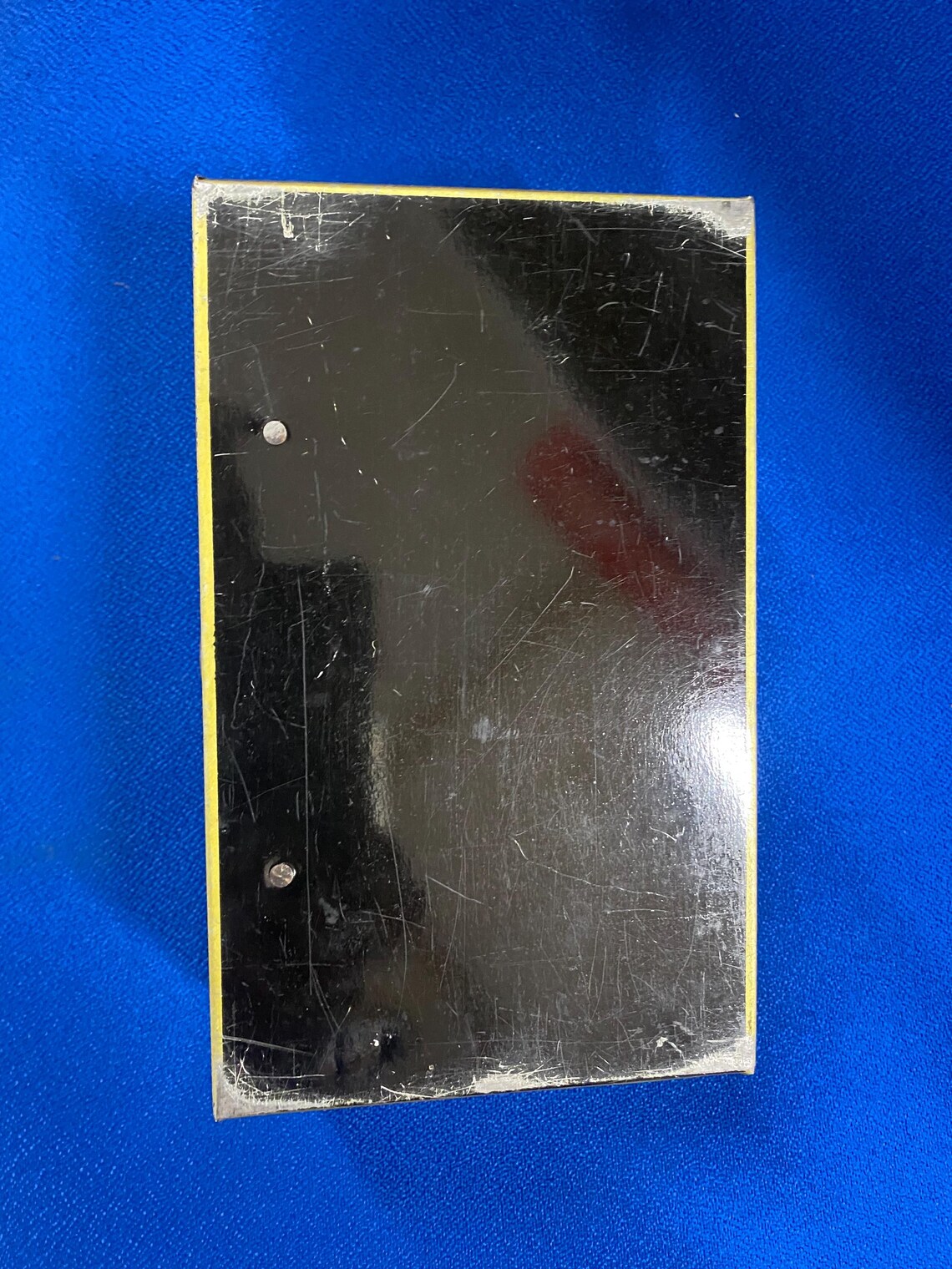 Vintage Chad Valley Tinplate Money Box ,metal Tin Empty Rectangle Black ...
