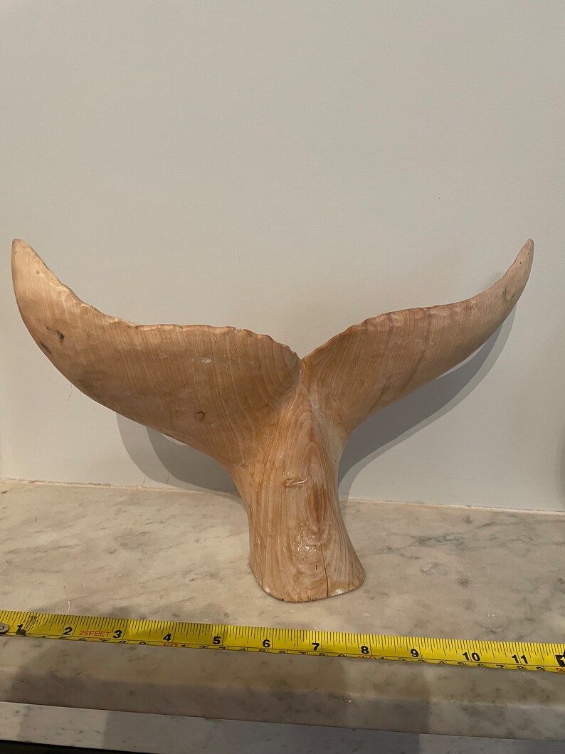 Wooden Whale Tail Sculpture, Family, Sea Life, Exotic Statue, Wooden ...