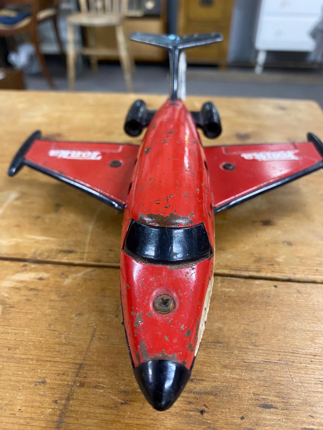 TONKA Learjet Plane Jet - Red - Diecast 1979 - Etsy