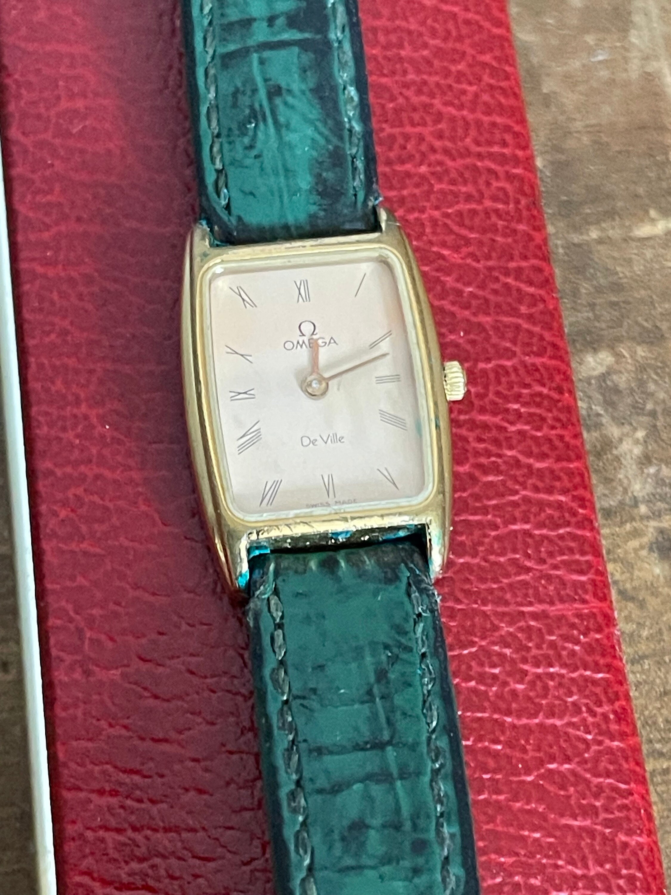 1969 Omega De Ville Womans Rectangular Wristwatch Model With Original ...