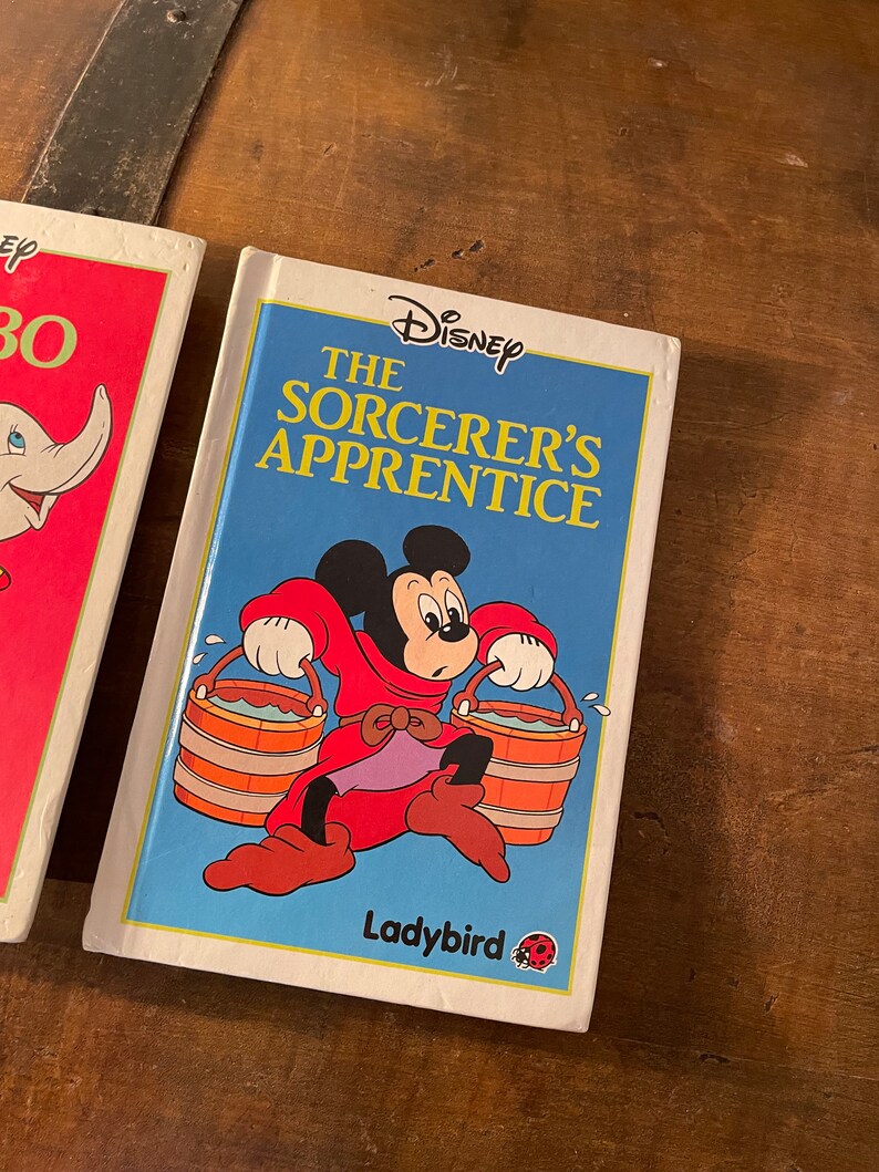 90s Disney Children Books Pinocchio Bambi Dumbo Sorcerers Apprentice - Etsy