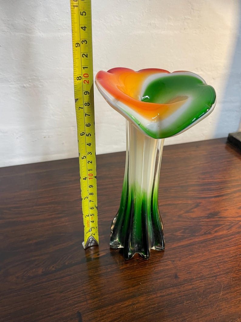 Stary wazon ze szkła Murano Jack in The Pulpit 20 cm Calla Lilly - Etsy ...
