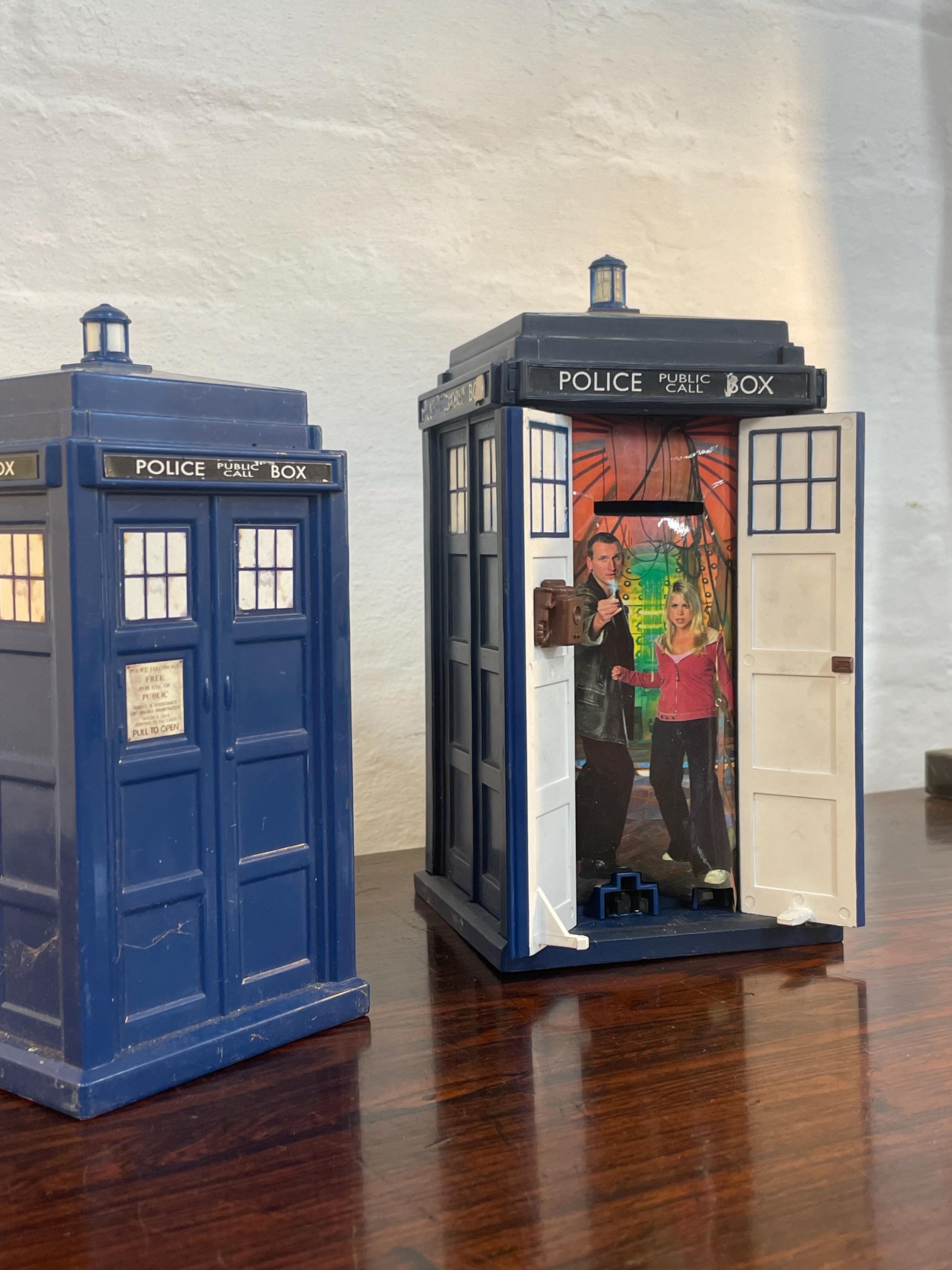 2 Doctor Who Tardis Money Coin Banks - Etsy