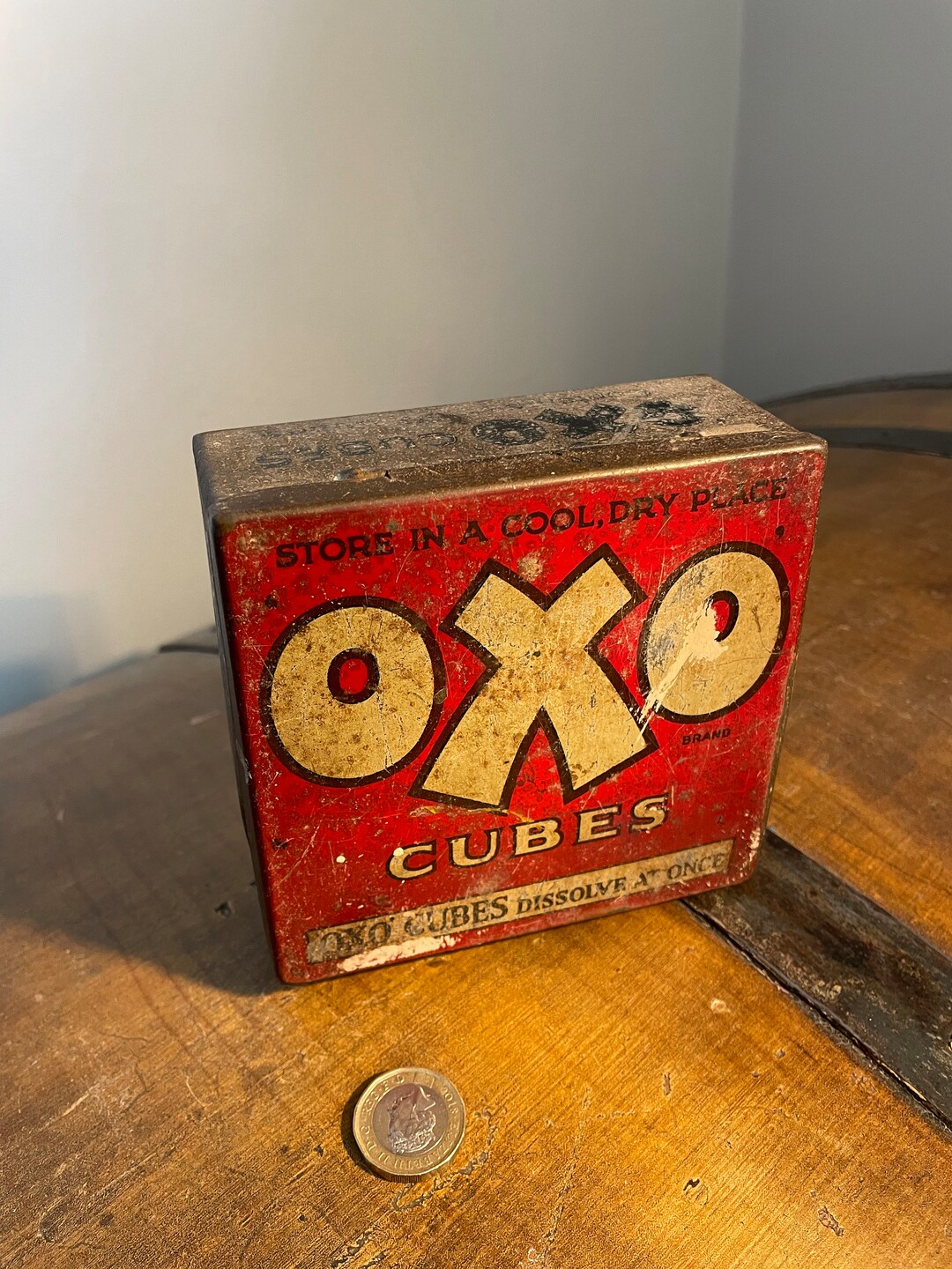 Vintage Collectable Red Oxo Cubes Storage Tins - Etsy