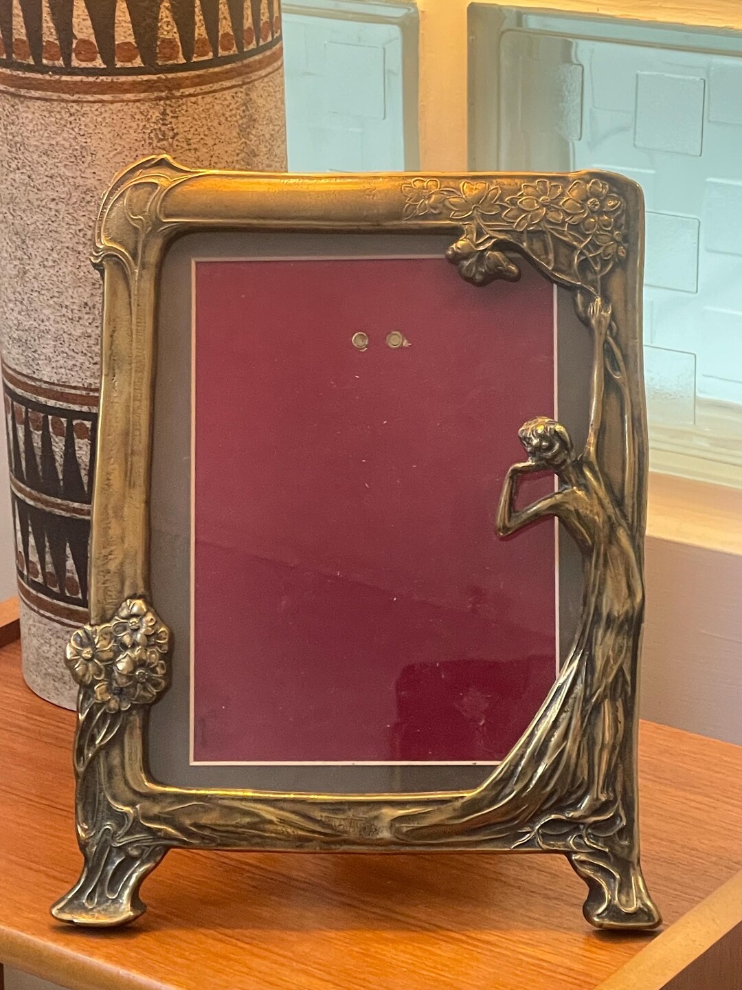 Noble Antique Art Nouveau Picture Frame Made of Brass From the 19th ...