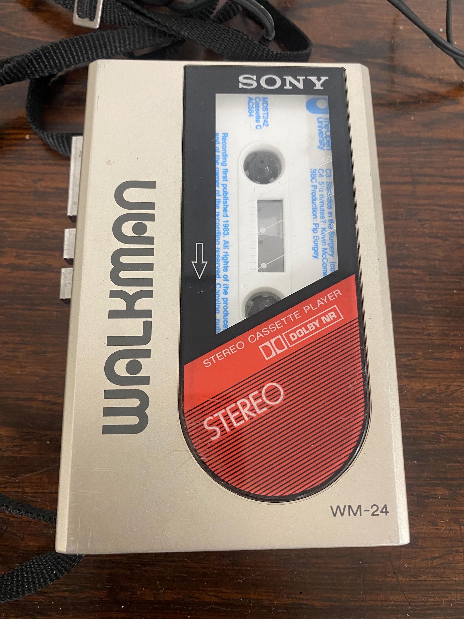 RARE SONY WM 24 Walkman Cassette Player Vintage Model 1985 - Etsy
