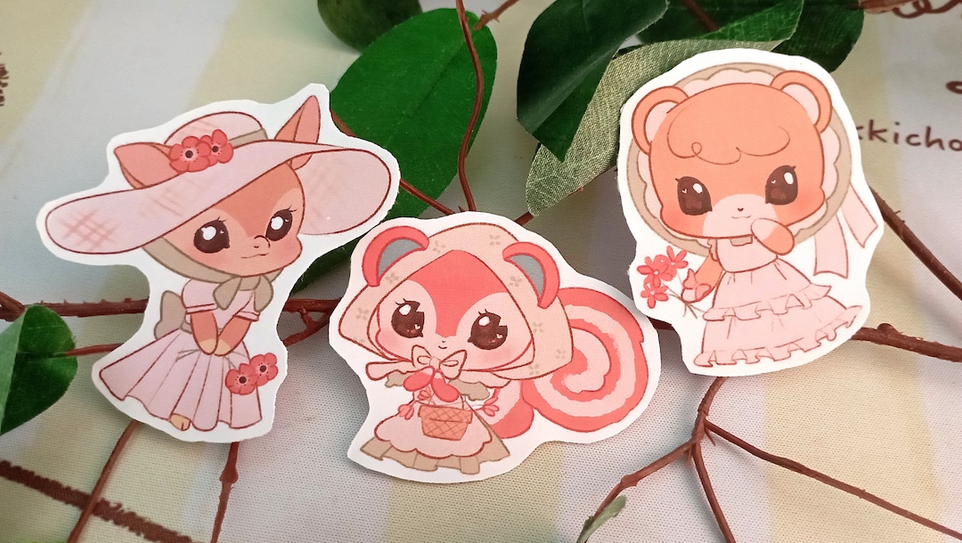 Animal Crossing Stickers · ACNH Poppy, Oak, Maple, Sweet, Fauna ...