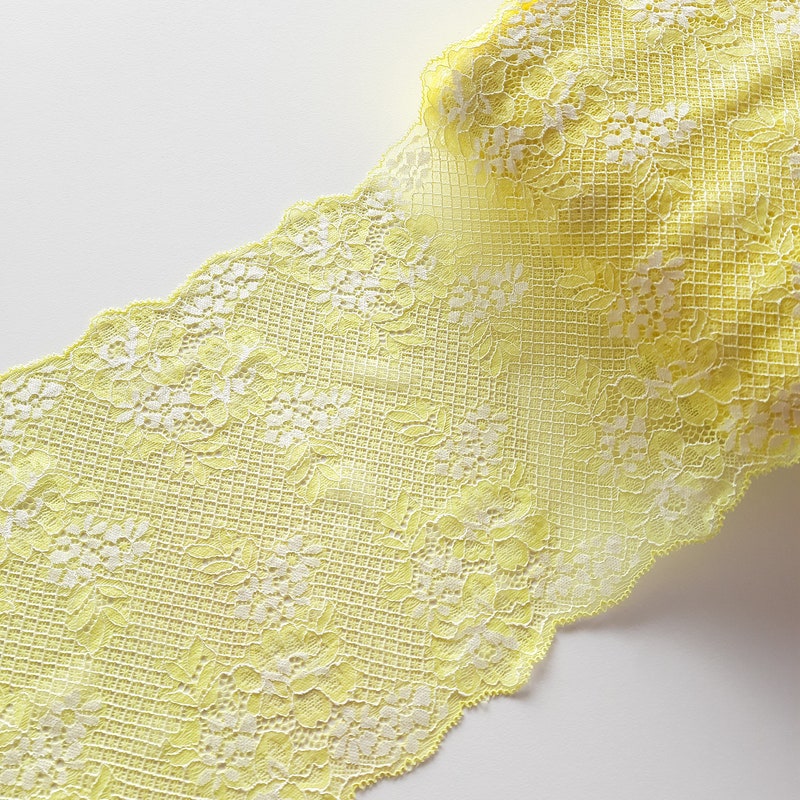 Yellow Lace Fabric - Etsy UK