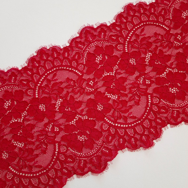 Red Lace Trim - Etsy