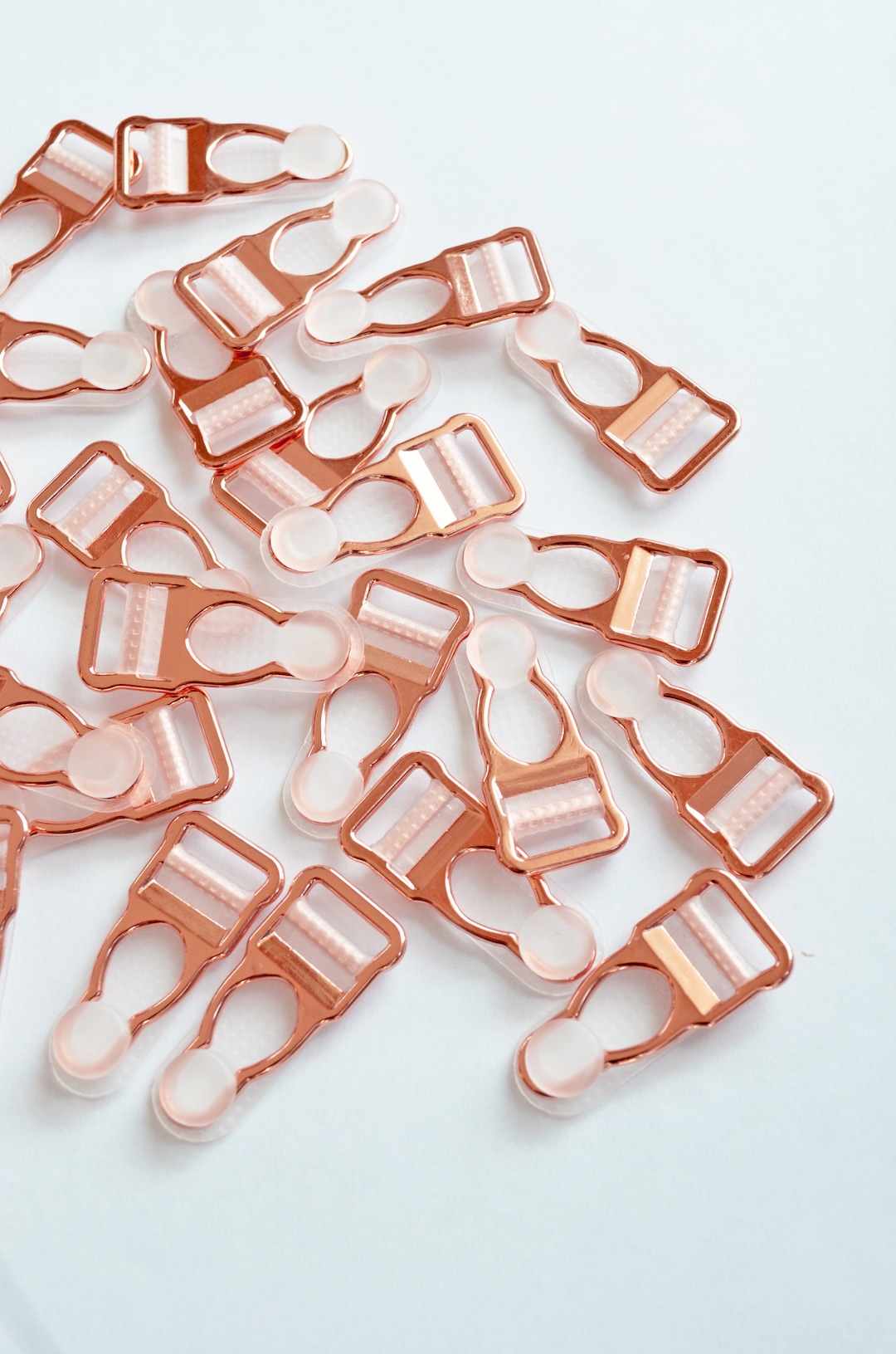 2 Pcs 1/2” / 12mm Rose Gold Metal Suspender Clips for Garter Belt ...