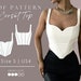 Corset Sweetheart Top PDF Sewing Pattern Sizes XS-2XL US - Etsy