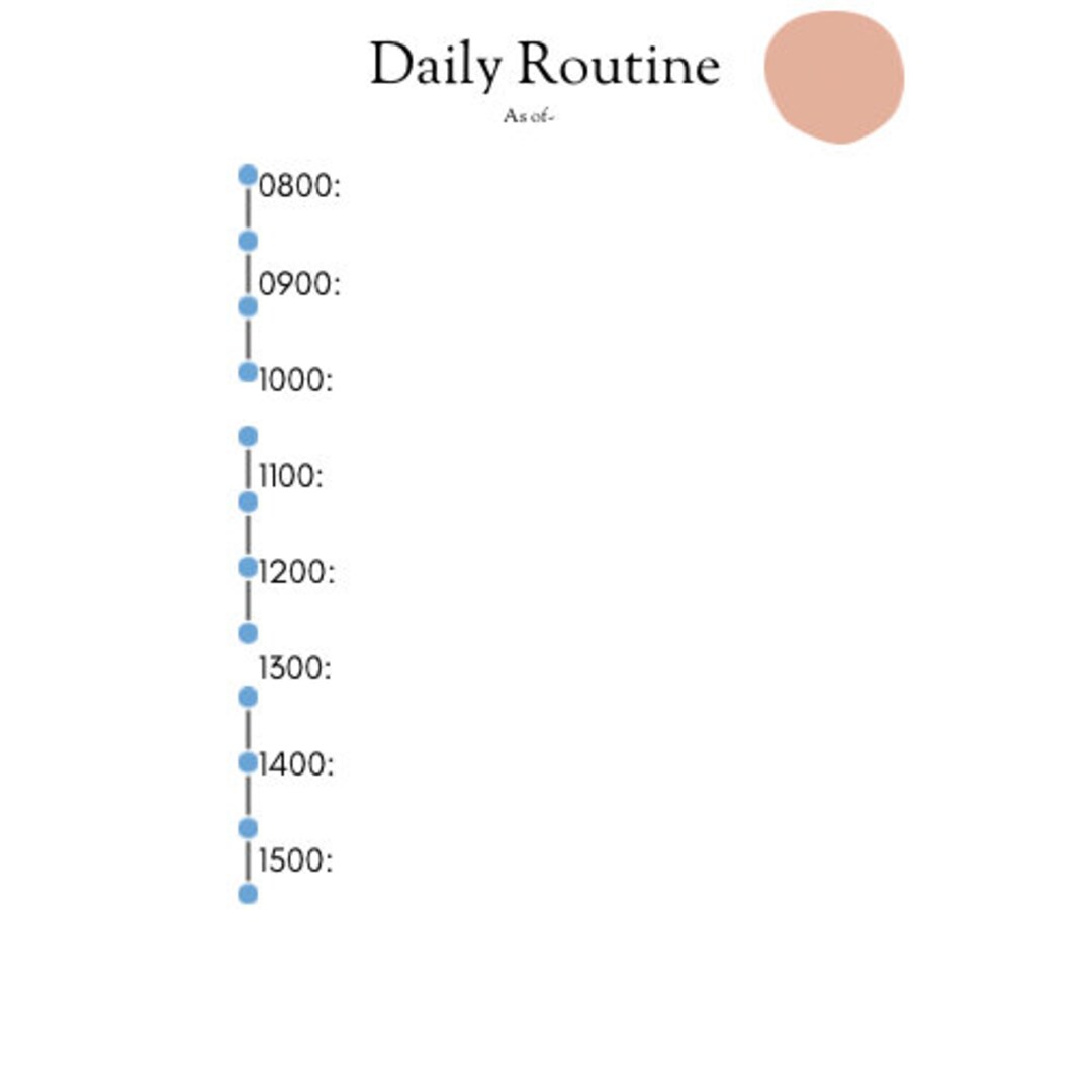 School Nurse Daily Routine Template - Etsy