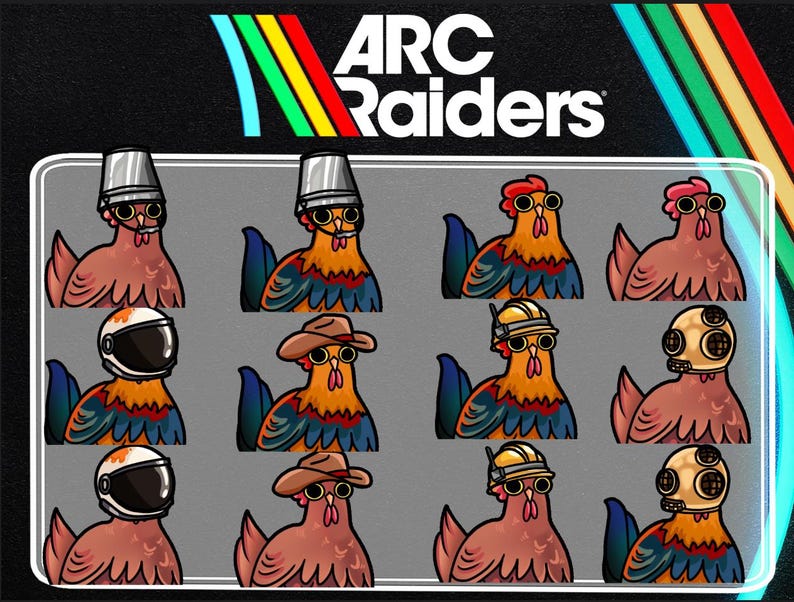 Scrappy Animated Emote Pack; Arc Raiders Emotes; Chicken Emotes ...