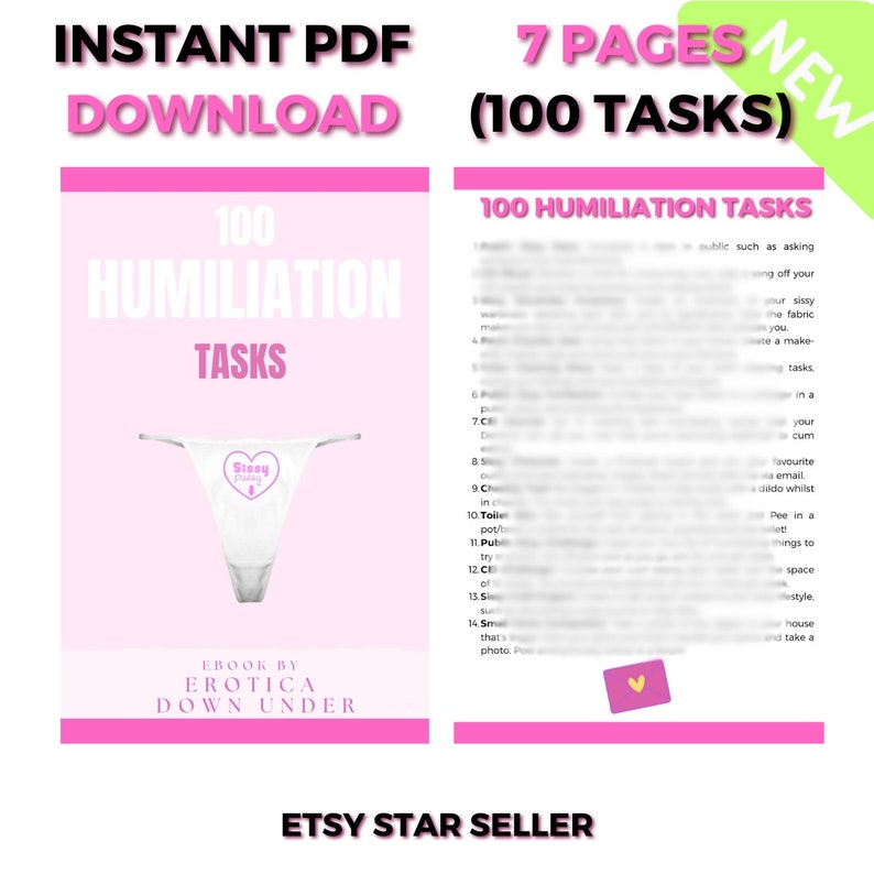 Sissy Training Tasks CEI, Toilet, SPH 100 Submissive Tasks PDF | Sissification | Femdom ...