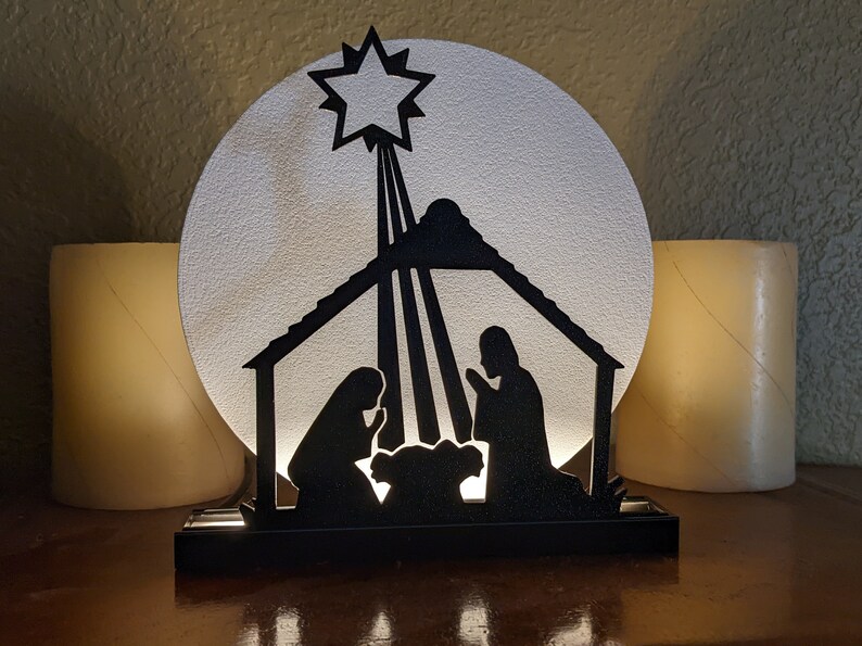 Nativity Silhouette Light - Etsy