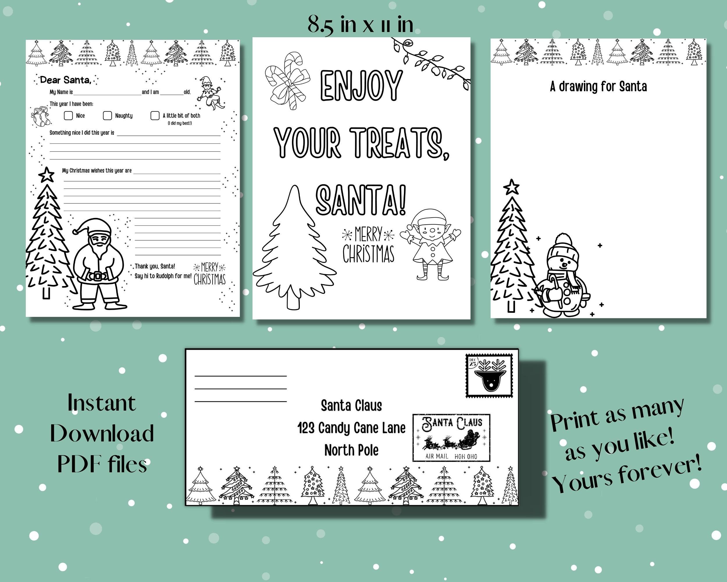 Letter to Santa Printable PDF Bundle - Etsy