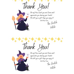 Switch Witch Letter Printable and Editable Template - Etsy