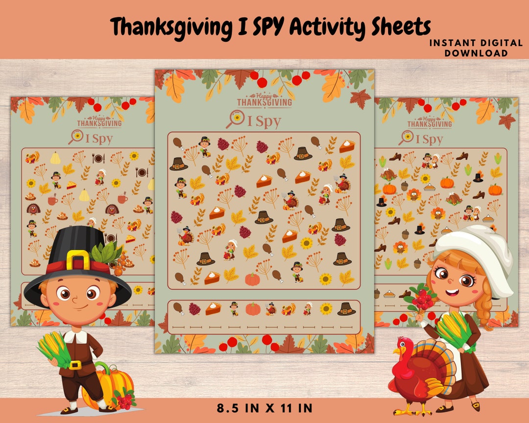 Veo, veo, hojas de actividades imprimibles para niños de Acción de ...