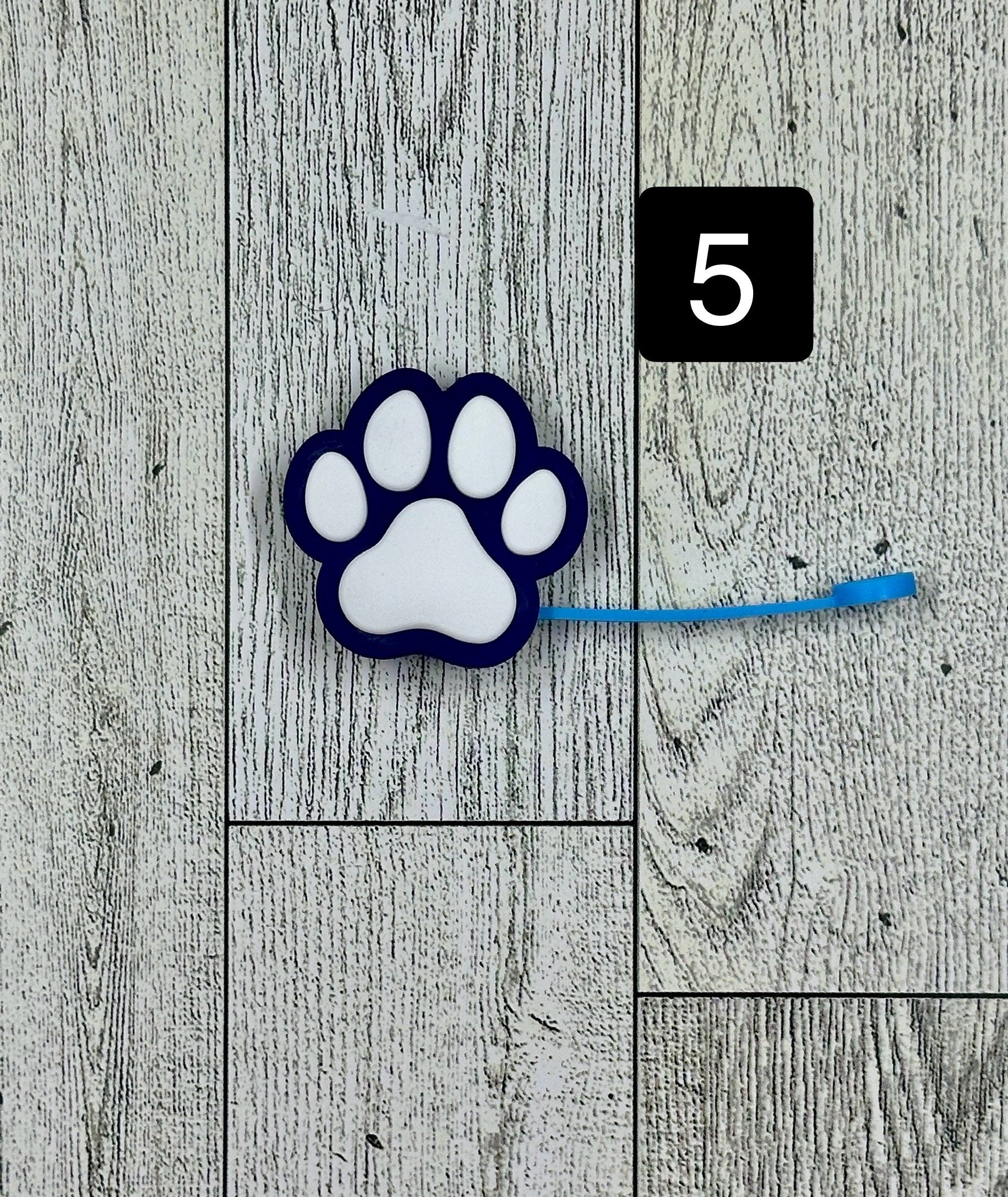 Paw Print Straw Toppers - Etsy