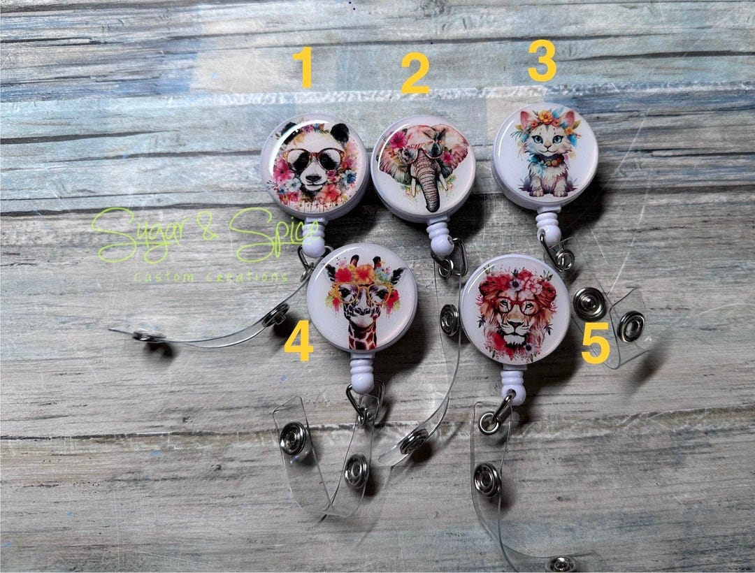 Funny Animal Badge Reels - Etsy