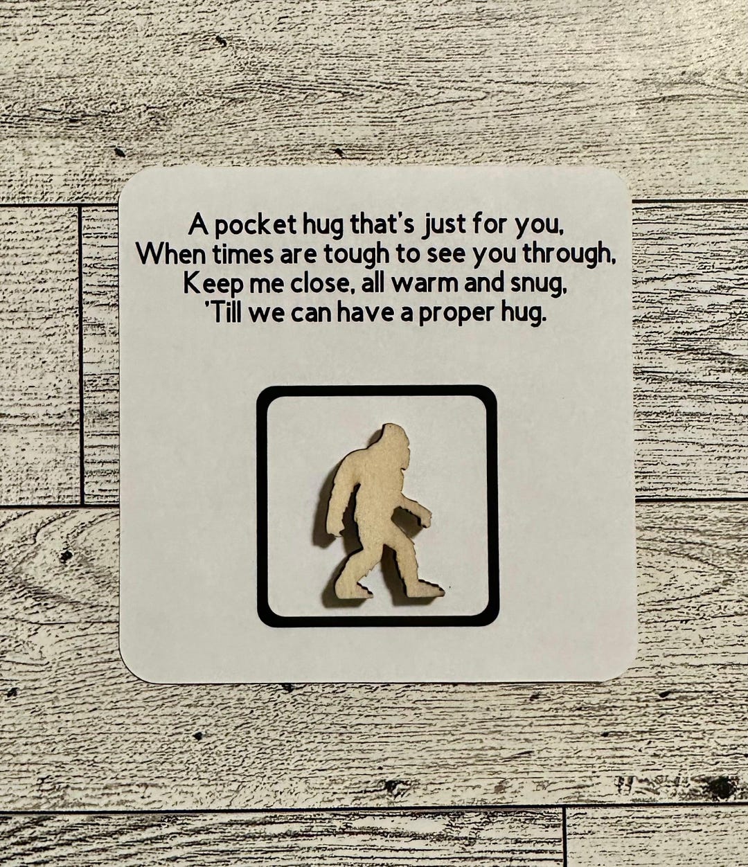 Bigfoot Pocket Hug - Etsy